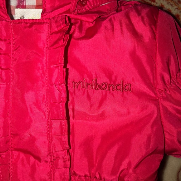 minibanda | Jackets & Coats | Minibanda Sarabanda Red Winter Puffer ...